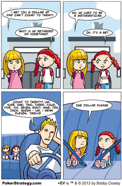 Poker humor: +Expected Value Cartoon of the Day #131